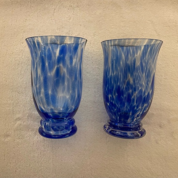 Accents | Vintage Moroccan Capri Glass Flared Vases Wtulip Rim | Poshmark